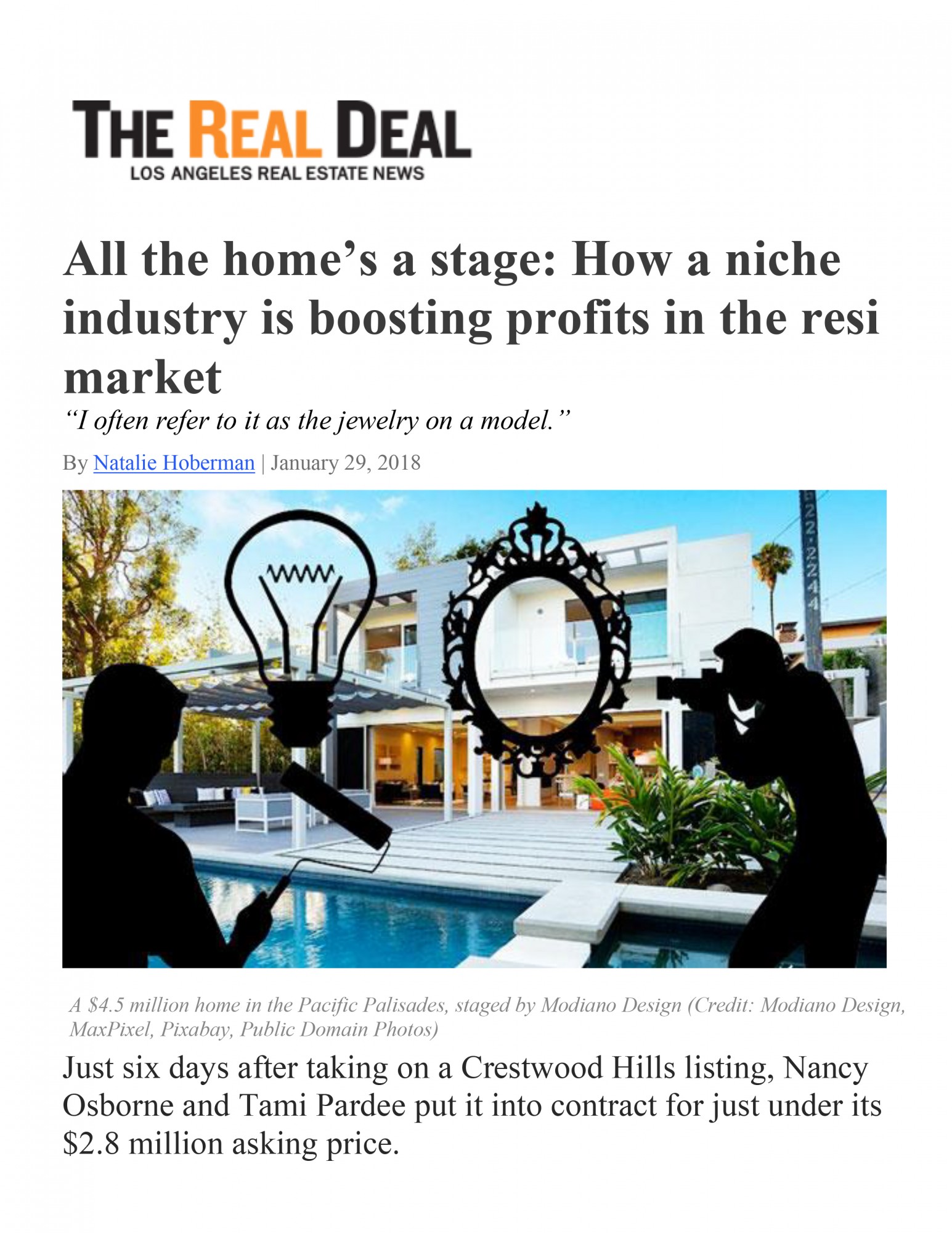 All the home’s a stage: How a niche industry is boosting profits in the ...
